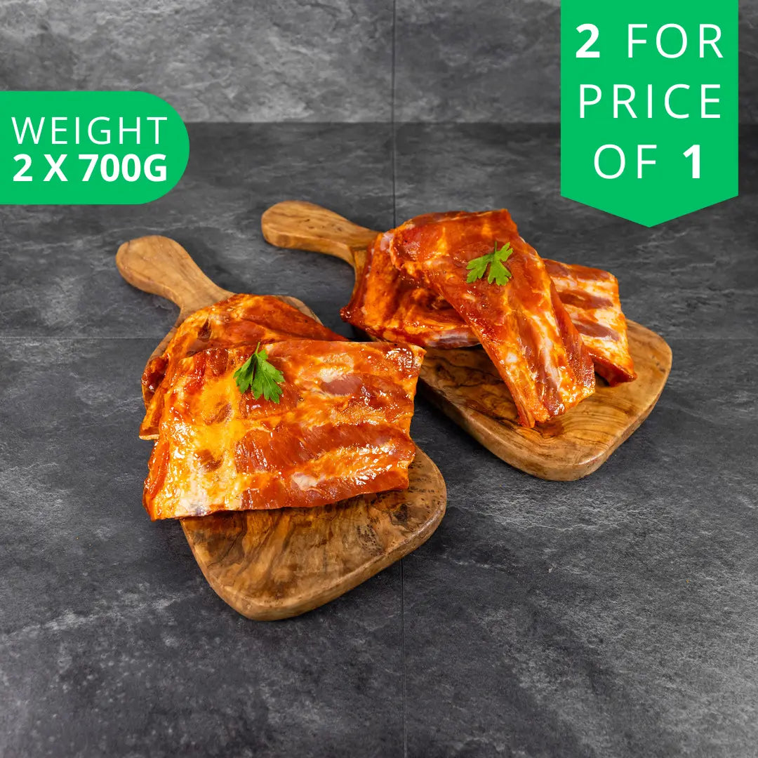 Maple & Sweet Chilli Pork Ribs (2 for price of 1) - The Fat Butcher